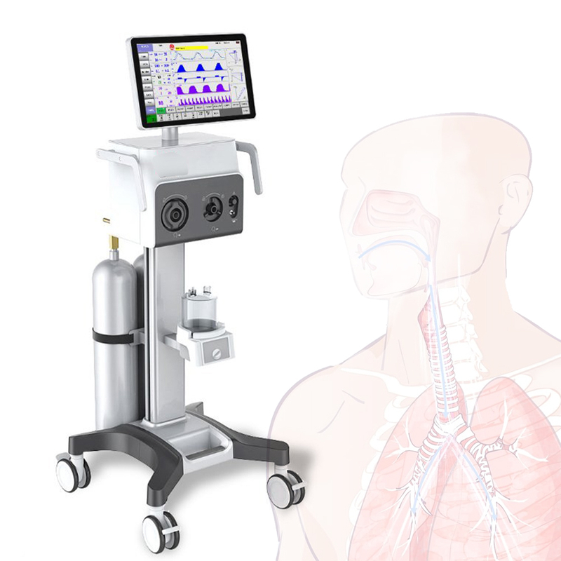 Ventilator High Flow Oxygen Therapy Breathing Machine ICU Ventilator ...
